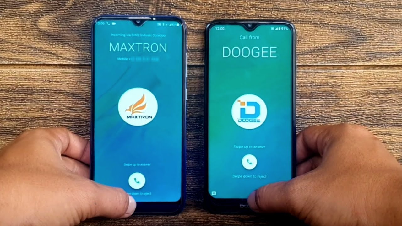 Doogee Y8 VS Maxtron S11 Battle incoming call Android 7 - YouTube