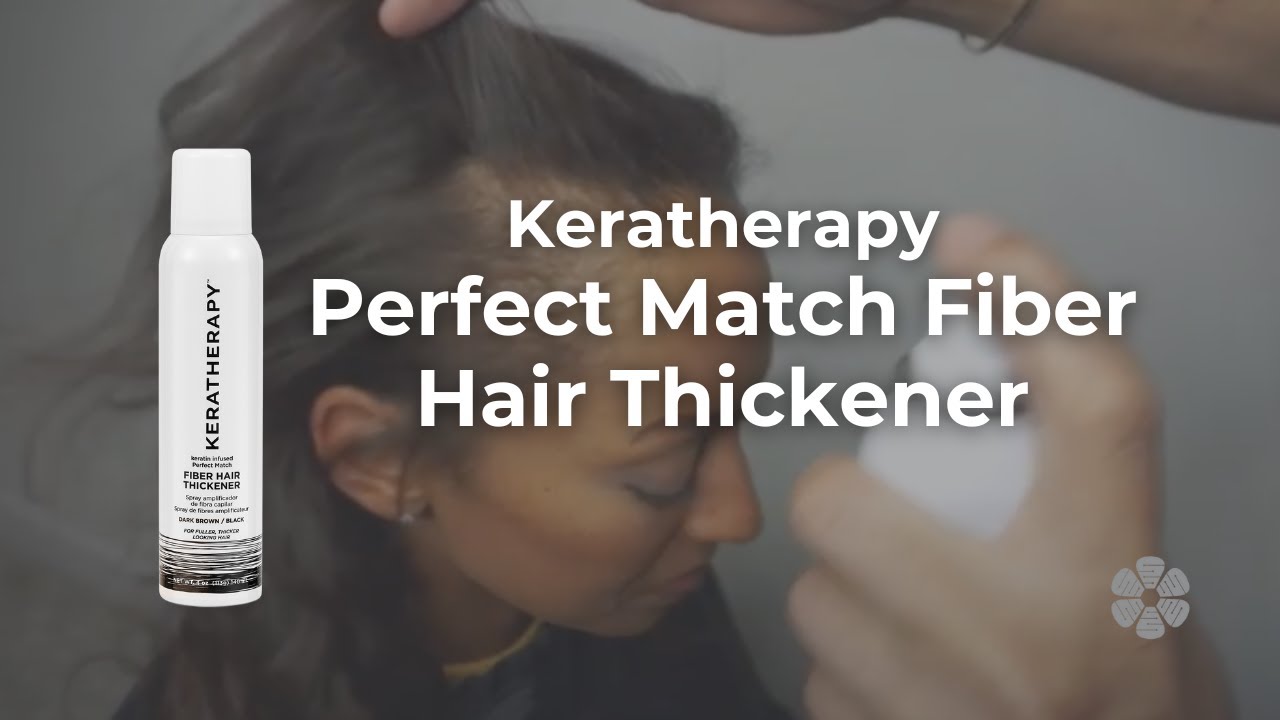 Keratherapy Perfect Match Fiber Hair Thickener - YouTube