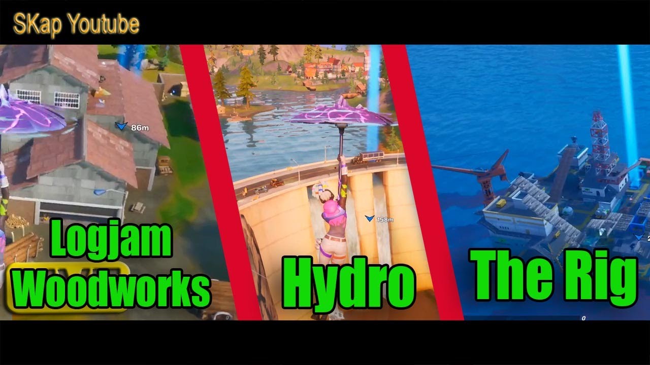 Land at The Rig, Hydro 16 and Logjam Woodworks All Locations - Fortnite ...