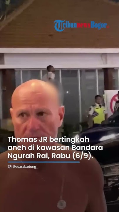 DIDUGA DEPRESI, WNA di Bali Bertingkah Aneh hingga Jatuh dari Pohon di Bandara Ngurah Rai - YouTube