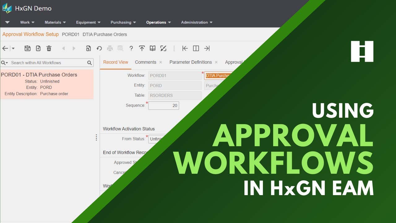 Automate Maintenance with Approval Workflows in HxGN EAM - YouTube