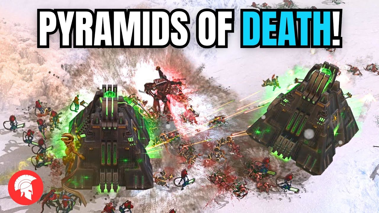 PYRAMIDS OF DEATH! - Necrons Gameplay - 4vs4 - Warhammer 40,000 Dawn of ...