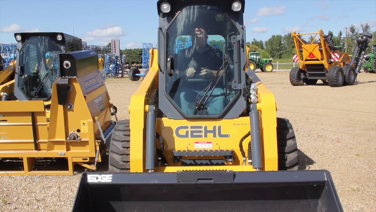Gehl Skid Loader Cab Access - YouTube