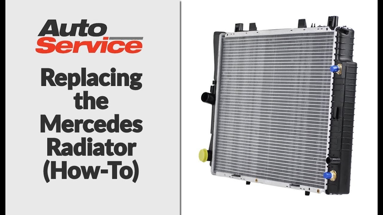 How to Replace the Radiator of Mercedes w210 - YouTube