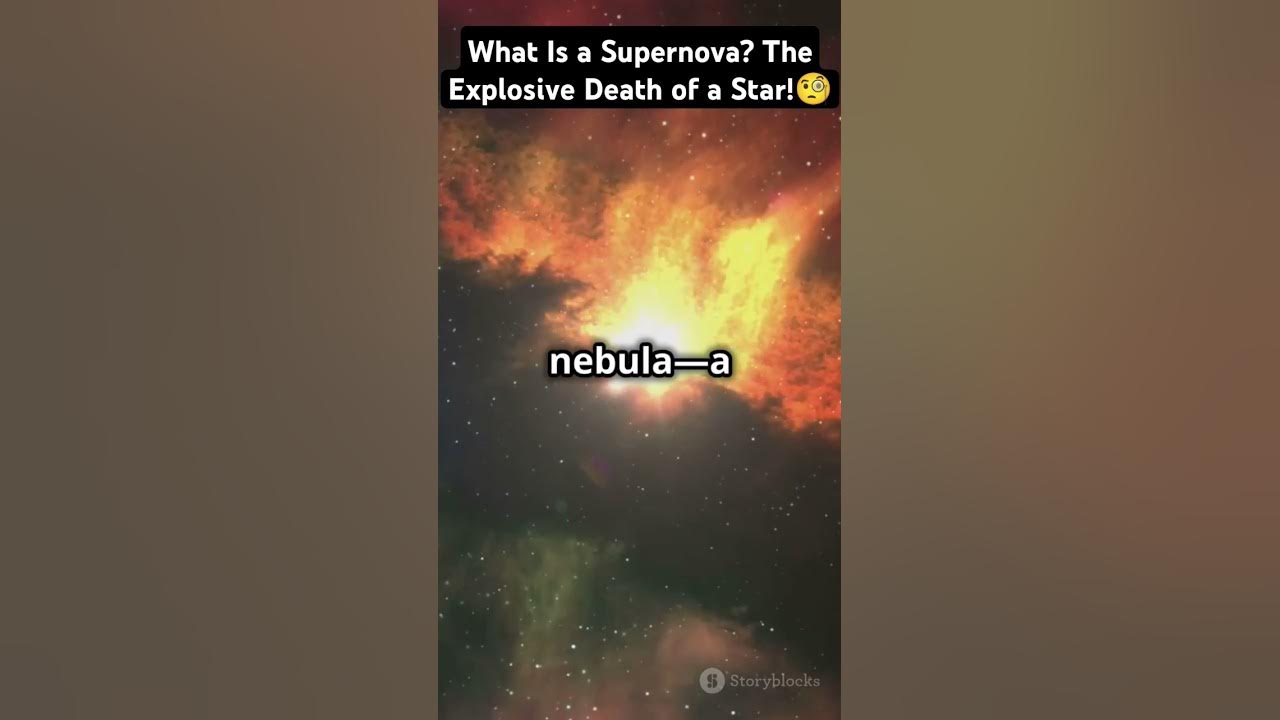 What Is a Supernova? The Explosive Death of a Star! #shorts #science # ...