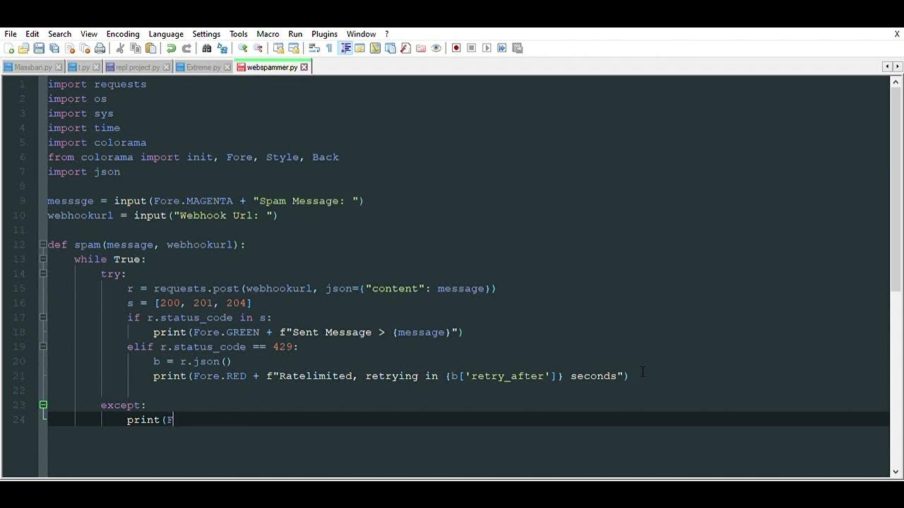 How to make a Webhook Spammer | Easy tut + Fast - YouTube