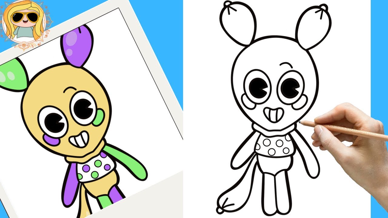 How to draw Looey - Dandy's World Characters Drawing Tutorial - YouTube