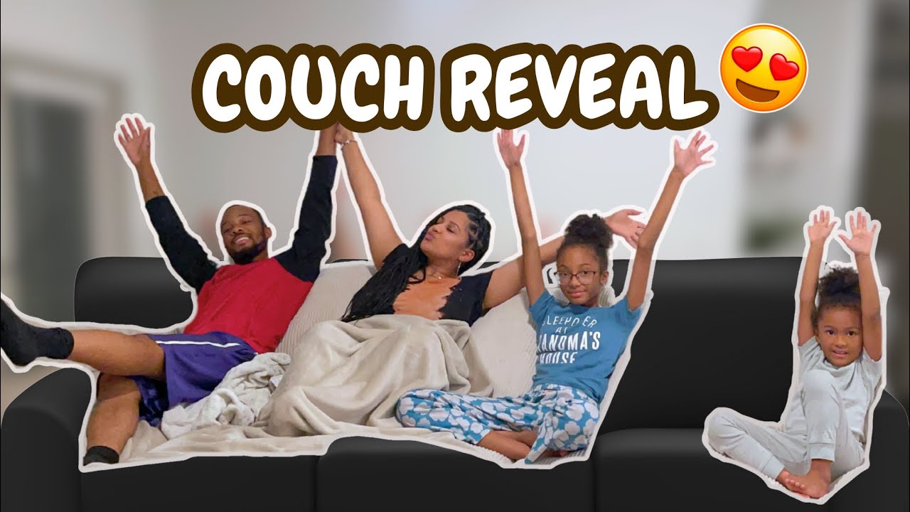 OUR NEW COUCH FINALLY CAME IN! | WE'RE IN LOVE! - YouTube