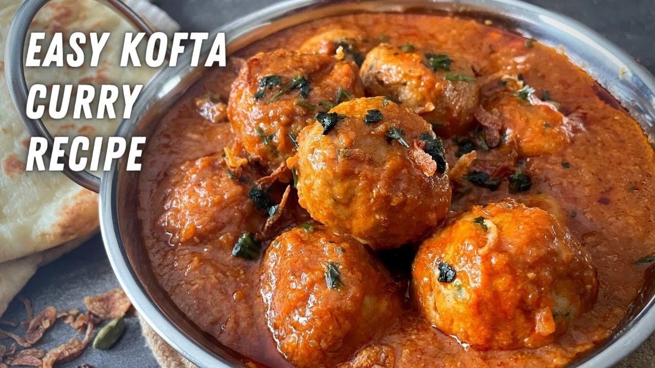 Easy Chicken Kofta Salan Recipe | Indian Spiced Meatball Curry Recipe ...