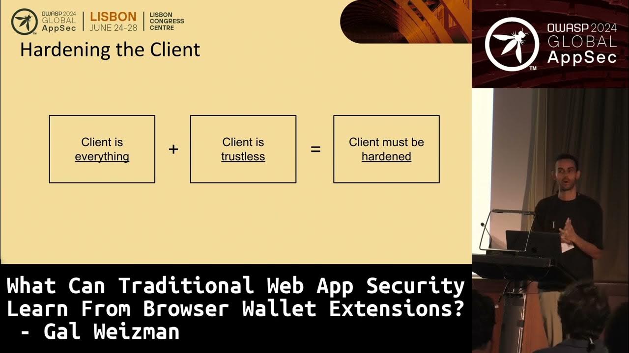 What Can Traditional Web App Security Learn From Browser Wallet Extensions? - Gal Weizman - YouTube