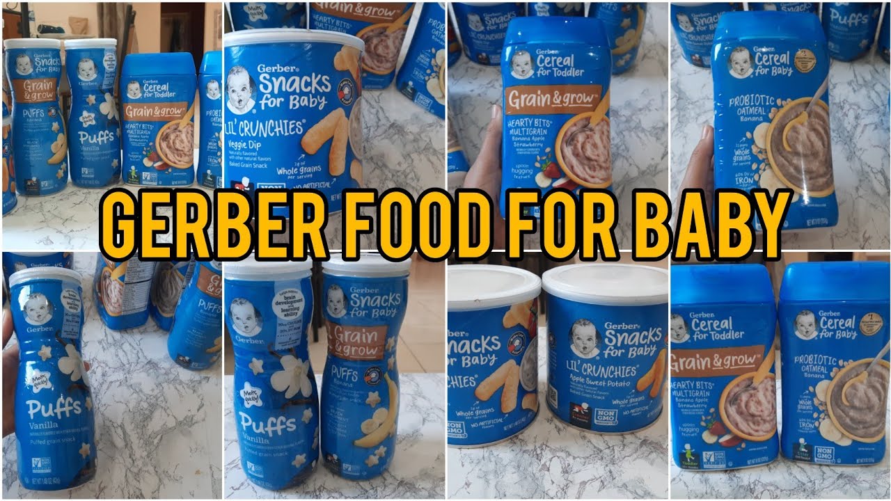Gerber baby food review | how to make gerber cereals | gerber puffs ...