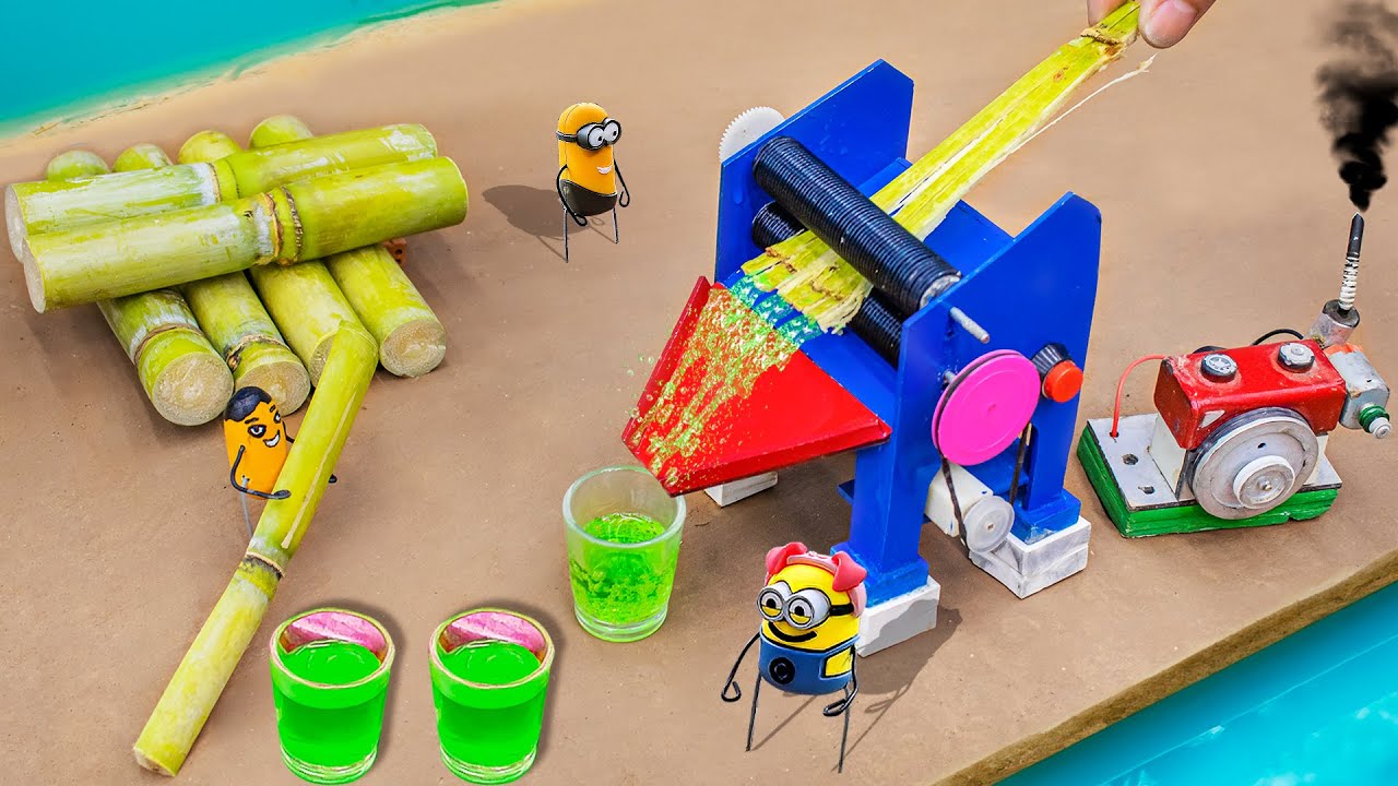 top the most creative science project | diy mini tractor Fruit Juice ...