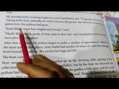 Class 7th English - Lesson 3 (The Conceited Python) - YouTube