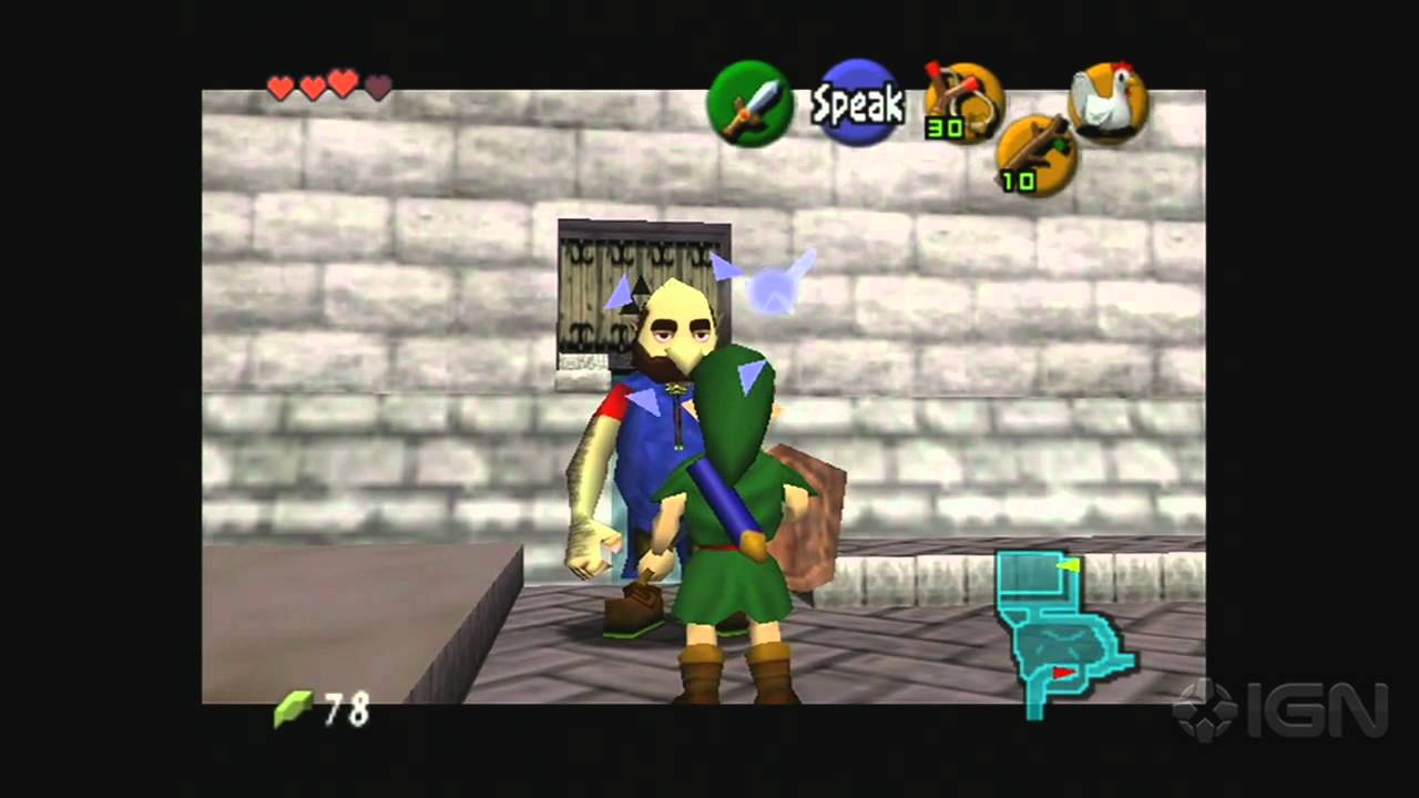 Meeting Talon - Zelda: Ocarina of Time - Hyrule Castle - Part 33 - YouTube