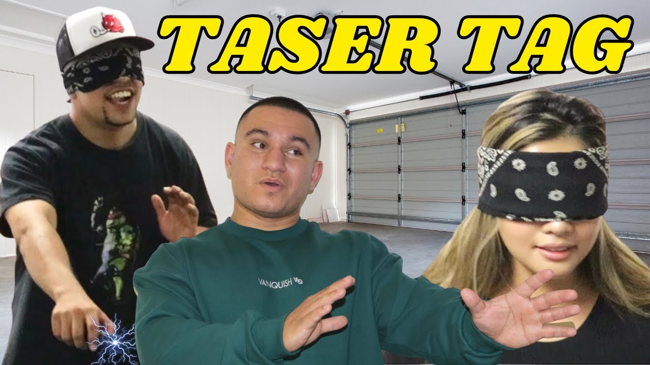 Bas Plays TASER TAG w/ @thedemonboyzz. - YouTube