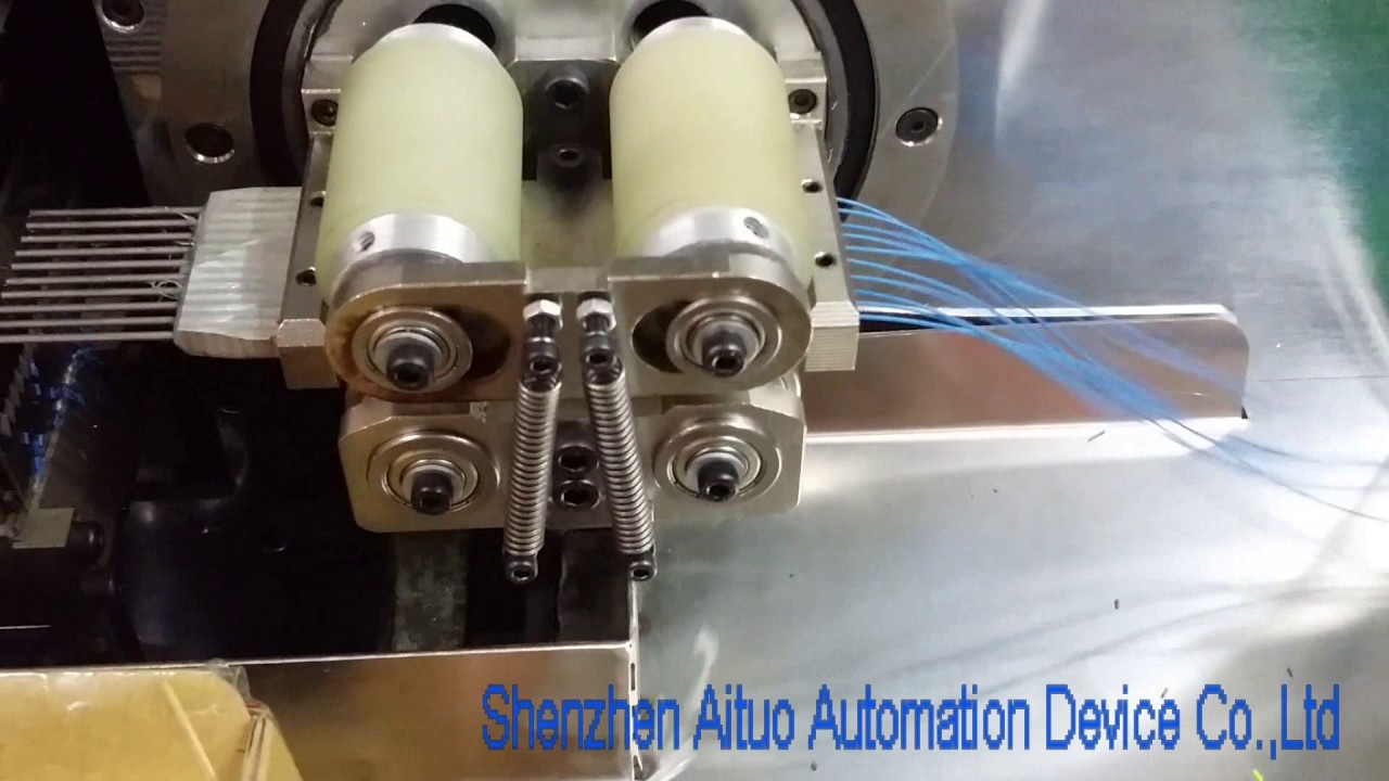Take 10 lines of automatic double-head sticking machine AM112 - YouTube