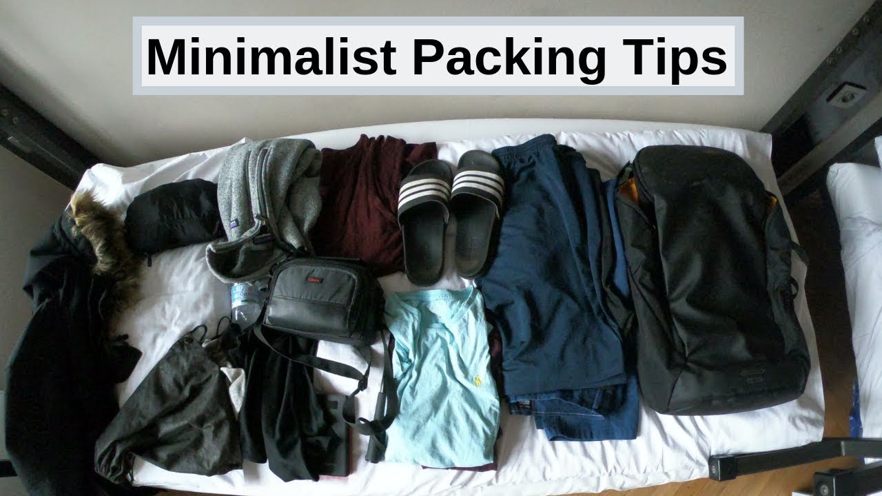 Minimalist Packing Tips - How to Travel With Only One Bag (Male Version ...