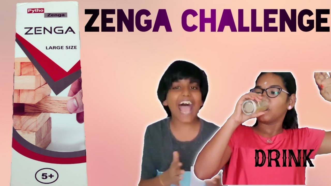 ZENGA UnBoxing / ZENGA challenge with sister/very funny game challenge ...