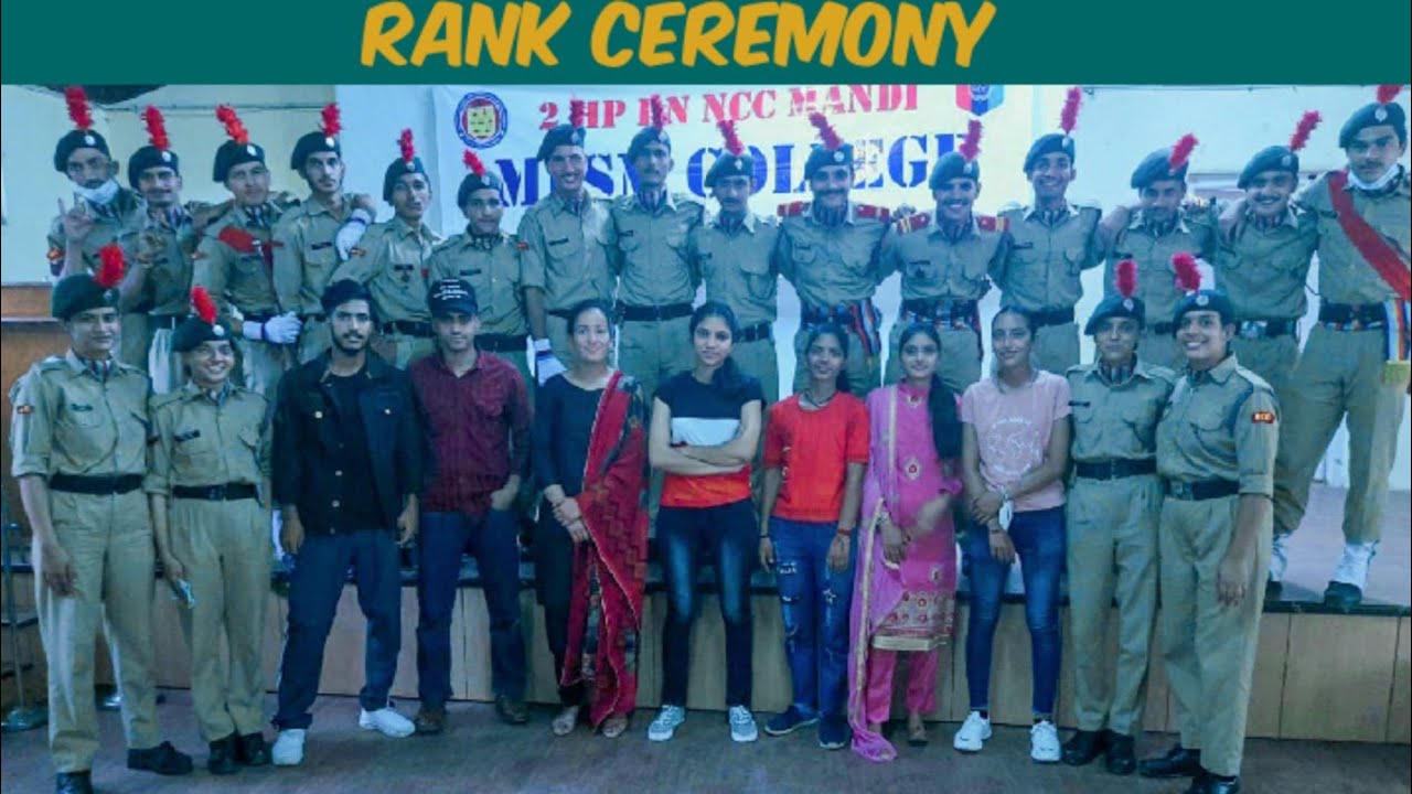 NCC Rank Ceremony In MLSM College Sundernagar YouTube ncc-rank-ceremony-in-mlsm-college-sundernagar-youtube