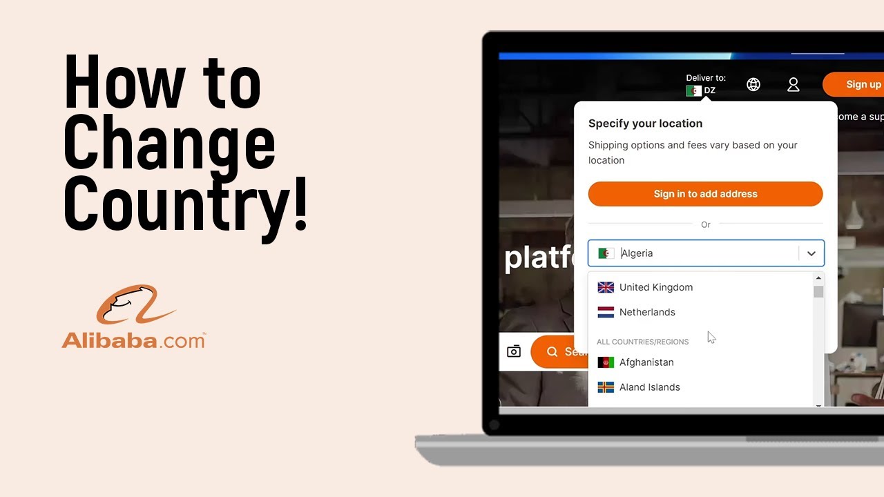 How to Change Country on Alibaba [easy] - YouTube
