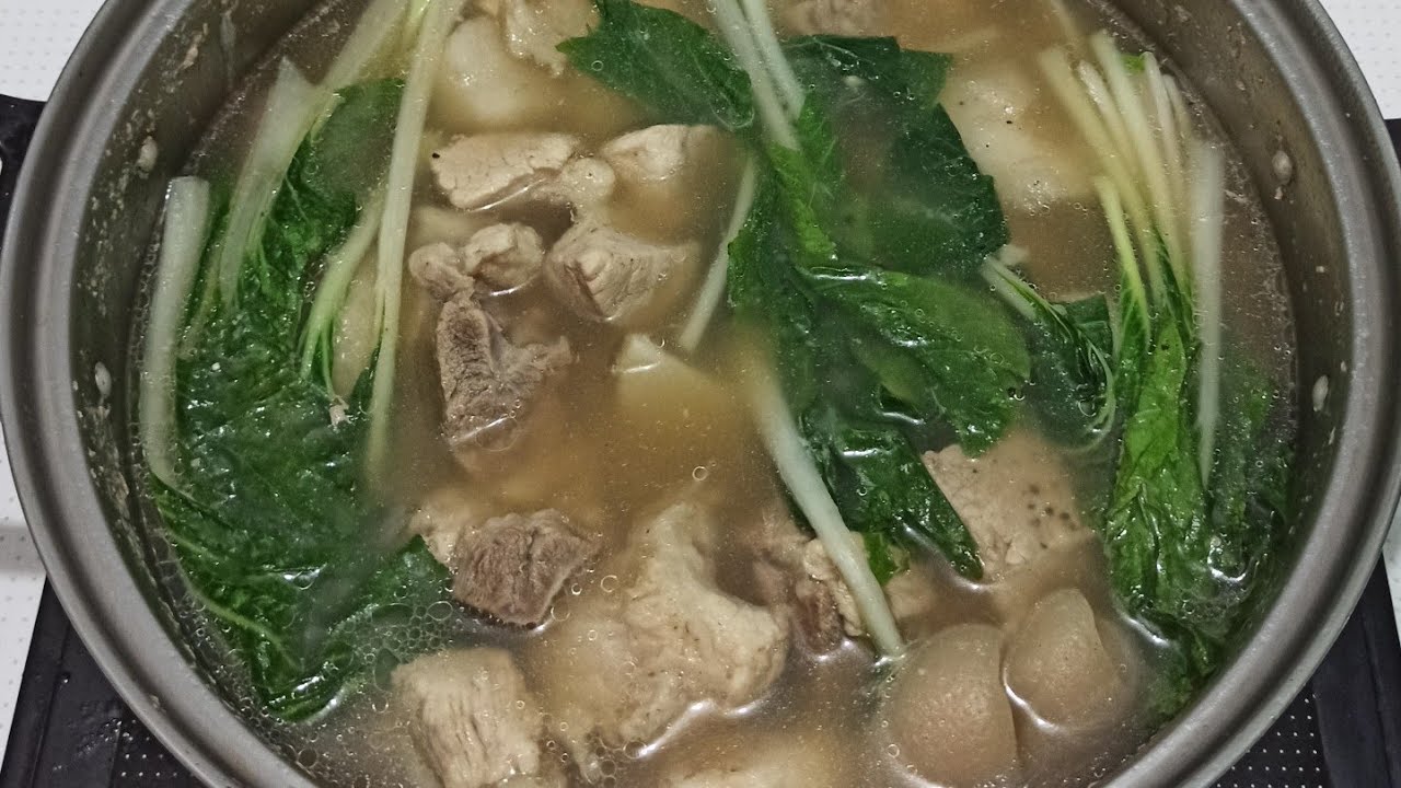How to Cook Nilagang Baboy with Gabi and Pechay - YouTube