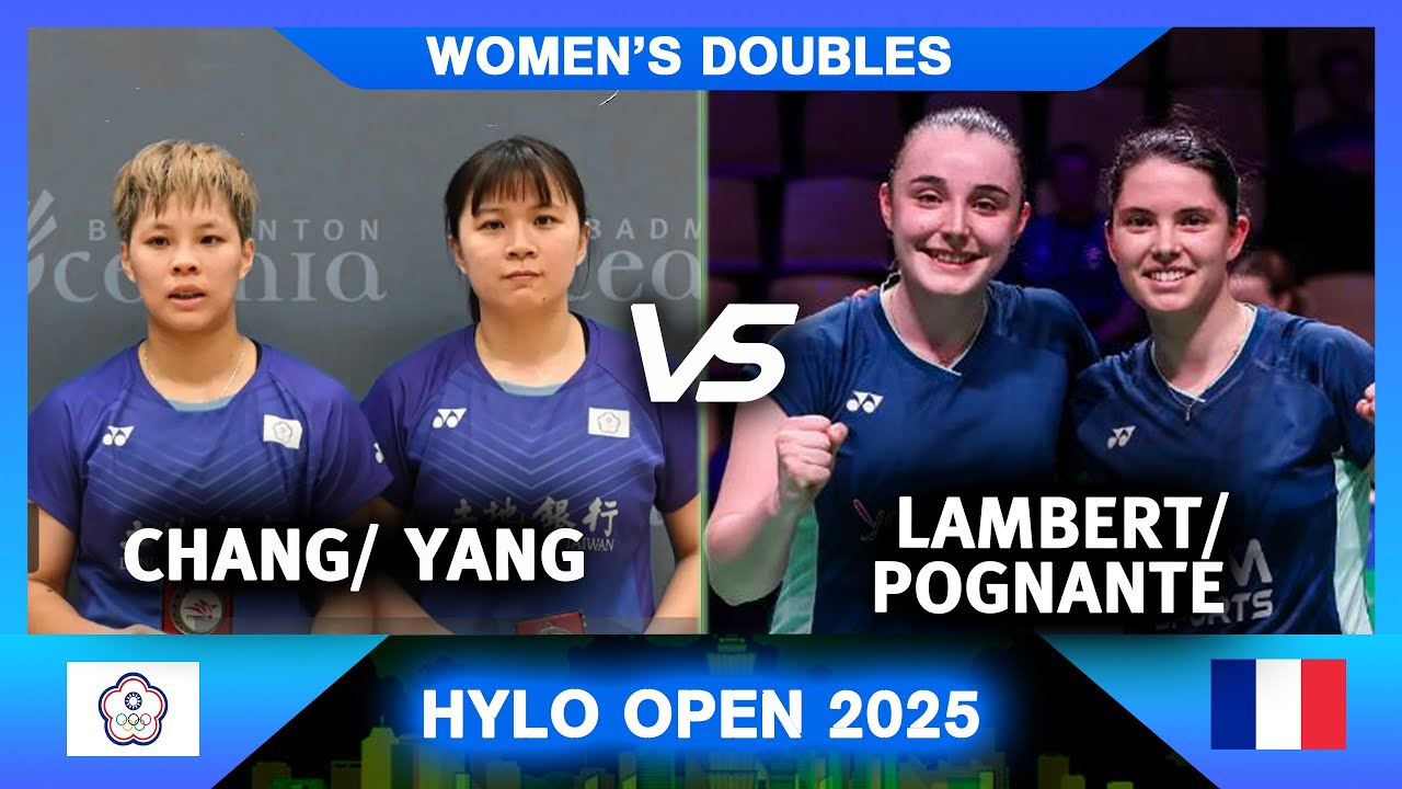 Margot LAMBERT/ Camille POGNANTE (FRA) Vs Chang Ching Hui and Yang ...