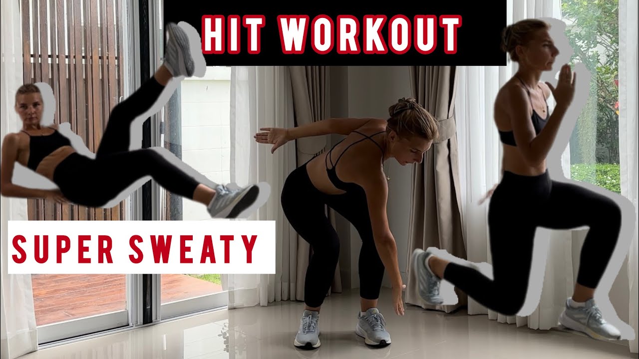 23 min HIT WORKOUT. SUPER SWEATY FULL BODY WORKOUT. - YouTube