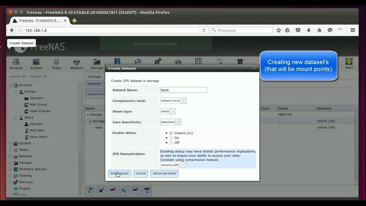 FreeNAS Configuration - YouTube