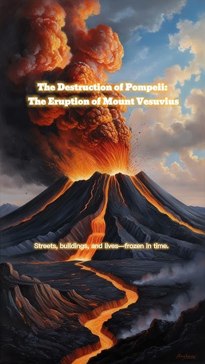 The Destruction of Pompeii: The Eruption of Mount Vesuvius #shorts # ...