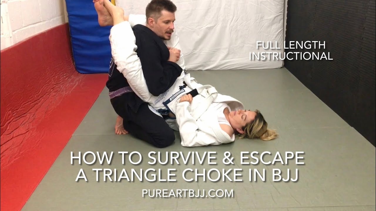How To Escape A Triangle Choke in BJJ - Full Length Instructional - YouTube
