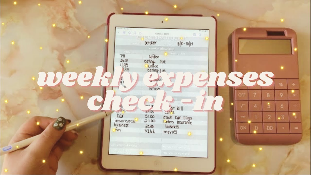 WEEKLY EXPENSES CHECK IN │ Cashless Budgeting │October 2021 Week 2 ...
