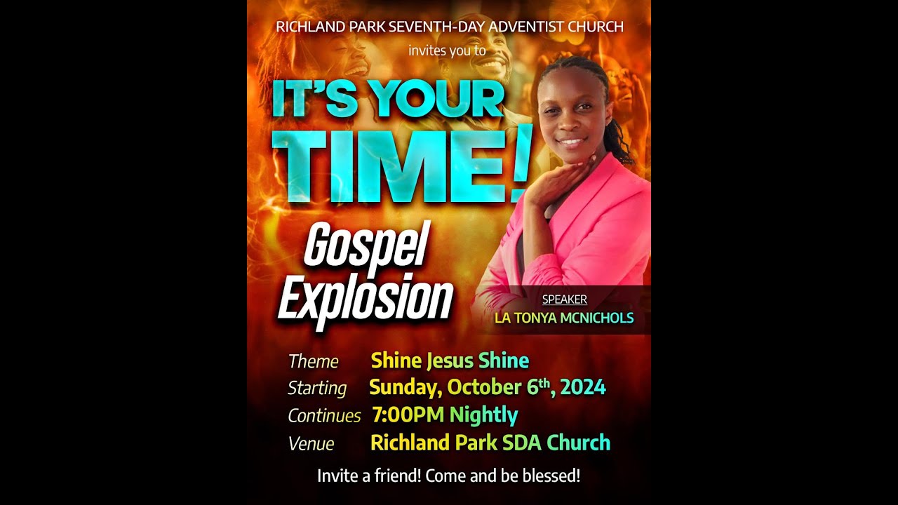 It's Your Time Gospel Explosion Sabbath Service 19/10/24 - YouTube