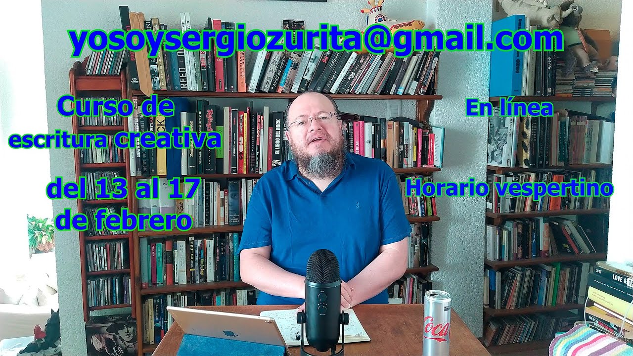 Nuevamente daré mi curso de escritura creativa. Del 13 al 17 de febrero ...
