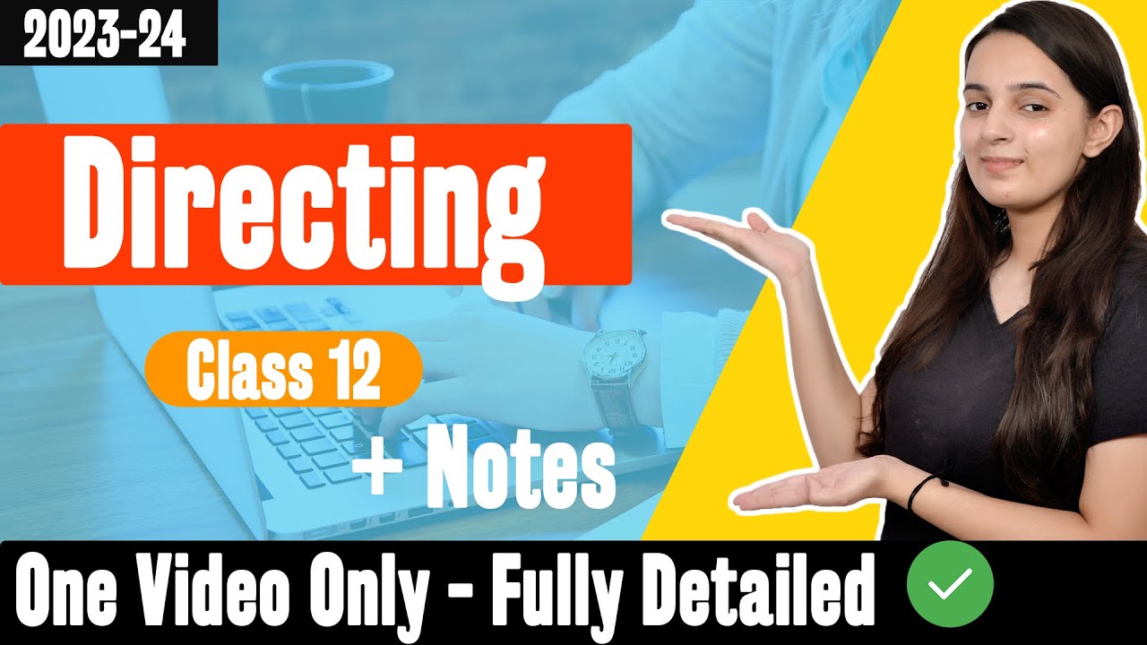 Directing Class 12 Business Studies One Shot | Class 12 Business ...