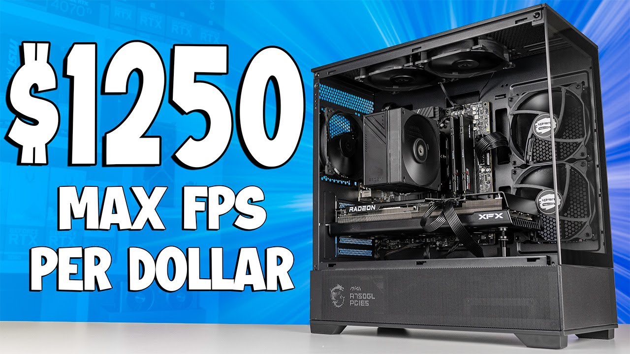 $1250 PURE PERFORMANCE Gaming PC Build Guide - YouTube