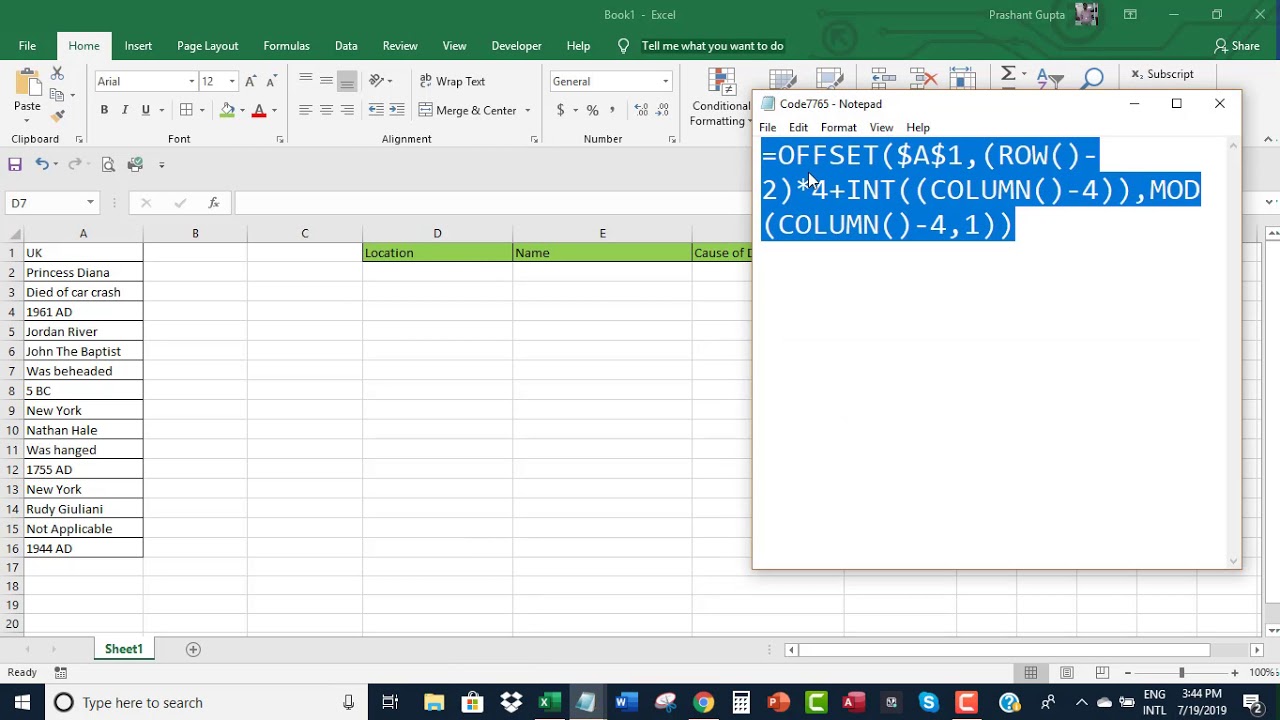 Break Data Given In Multiple Rows Into Rows Column In Excel YouTube break-data-given-in-multiple-rows-into-rows-column-in-excel-youtube