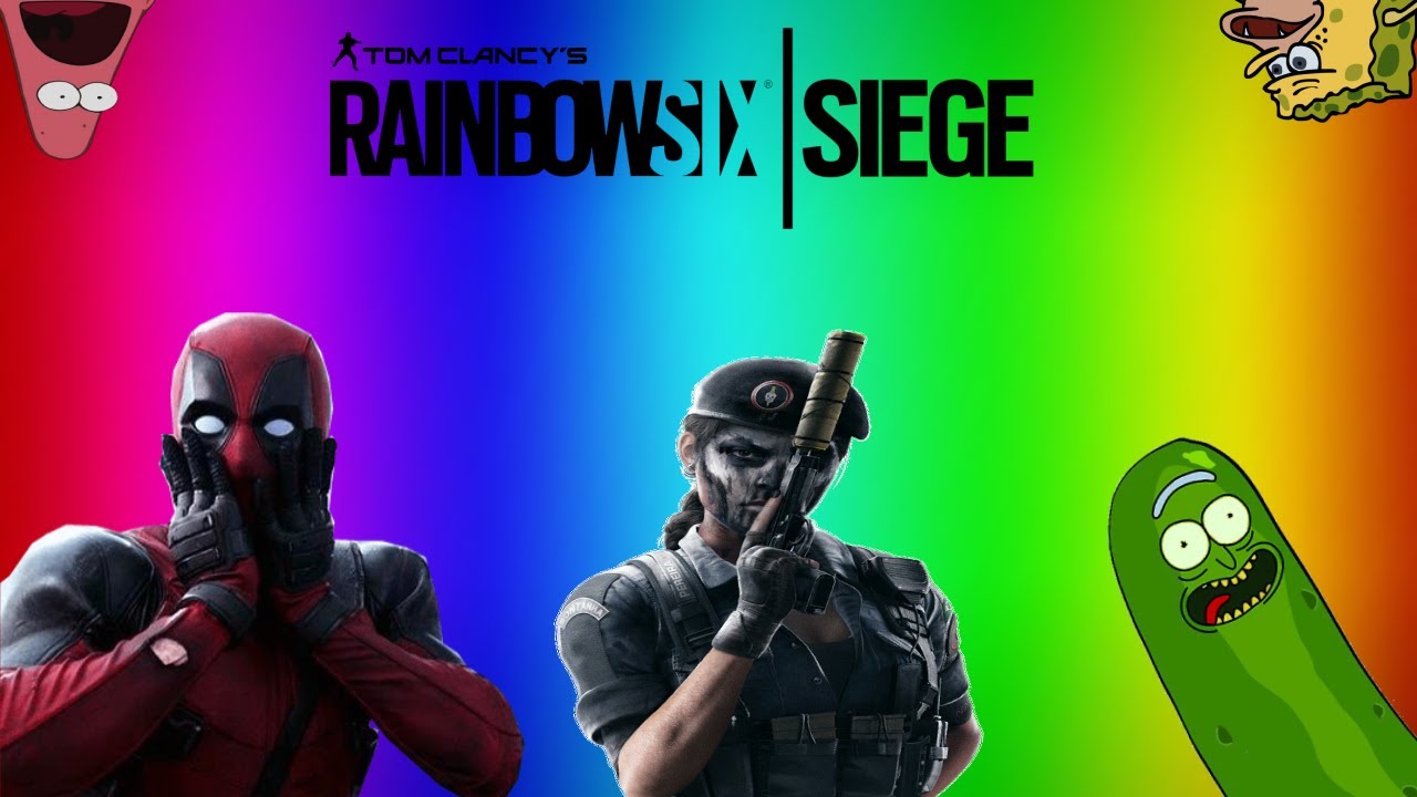 Rainbow Six Siege Funny Moments - ft Pickle Rick and Deadpool - YouTube