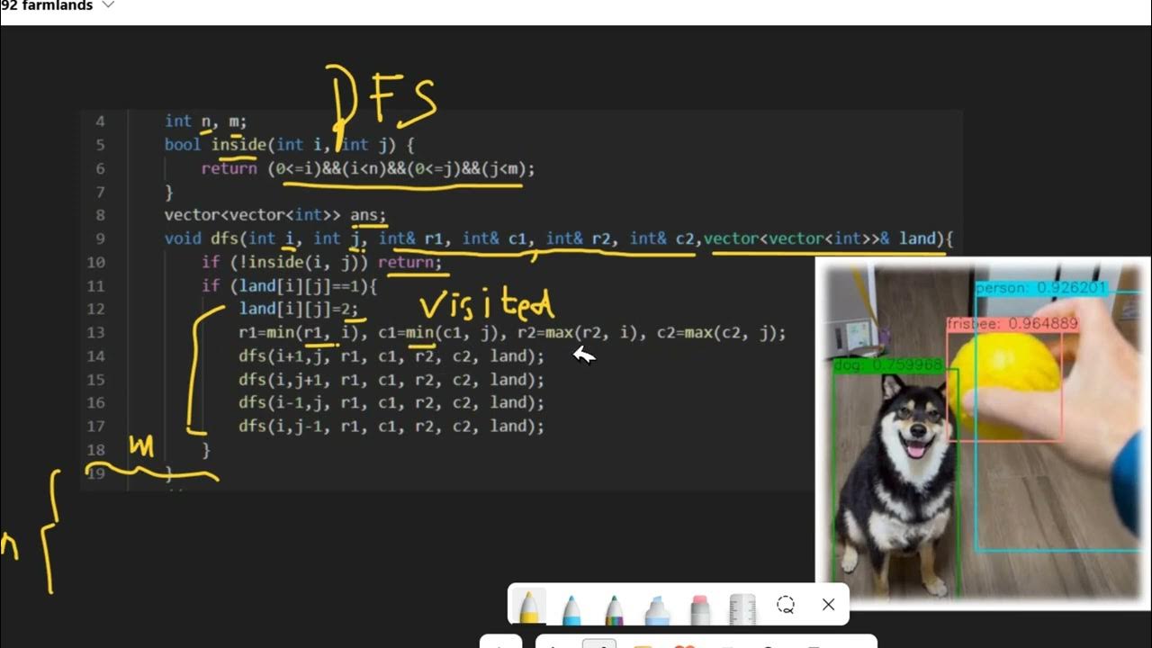 C++ DFS BFS貪婪三法解Leetcode農地問題1992 Find All Groups of Farmland - YouTube