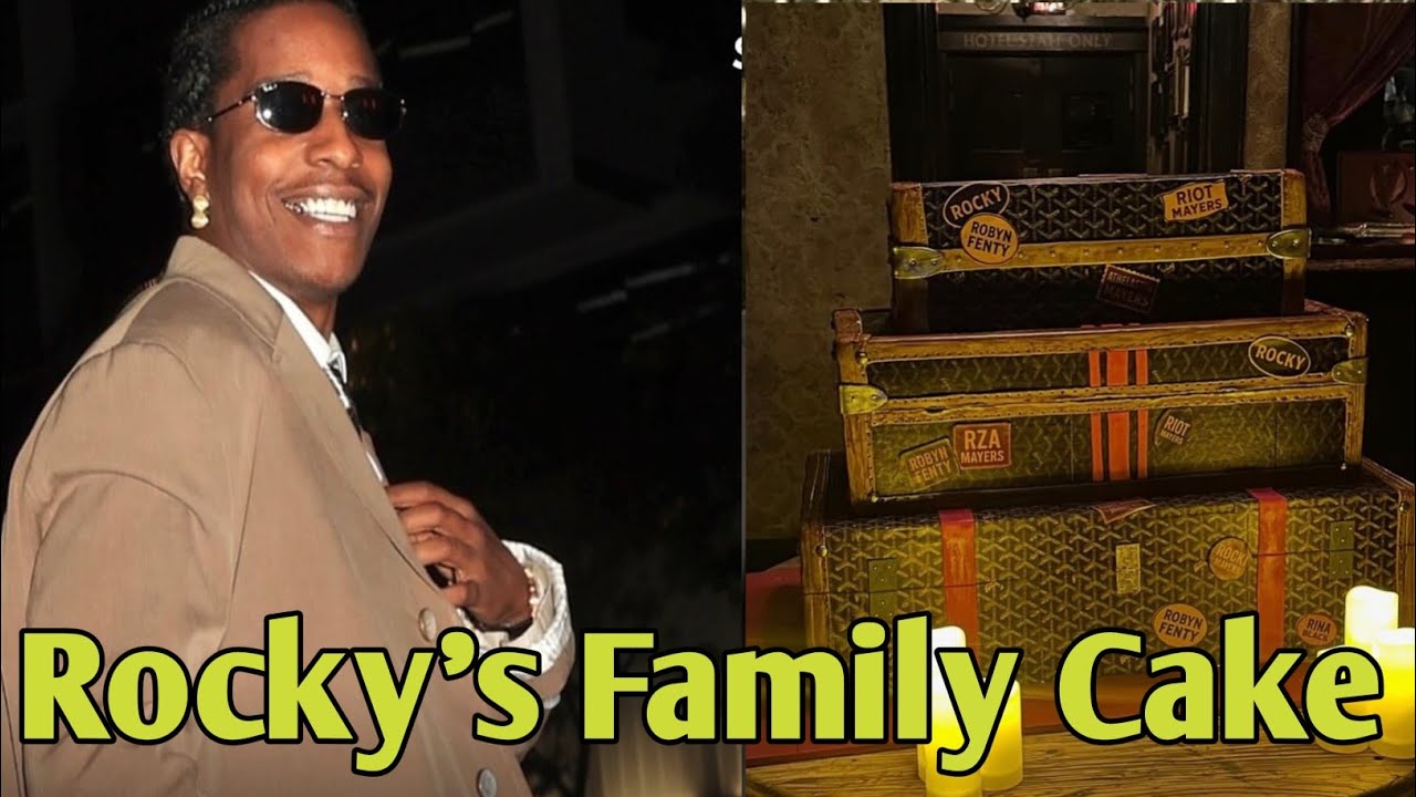 A Look at A$AP Rocky’s 37th Custom Goyard Cake Featuring His Loved Ones ...