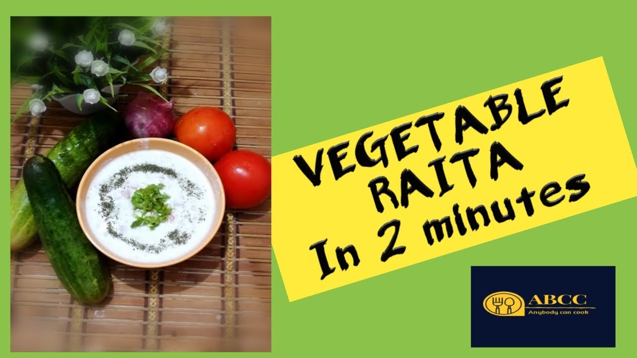 VEGETABLE RAITA||Healthy Vegetables Raita - YouTube