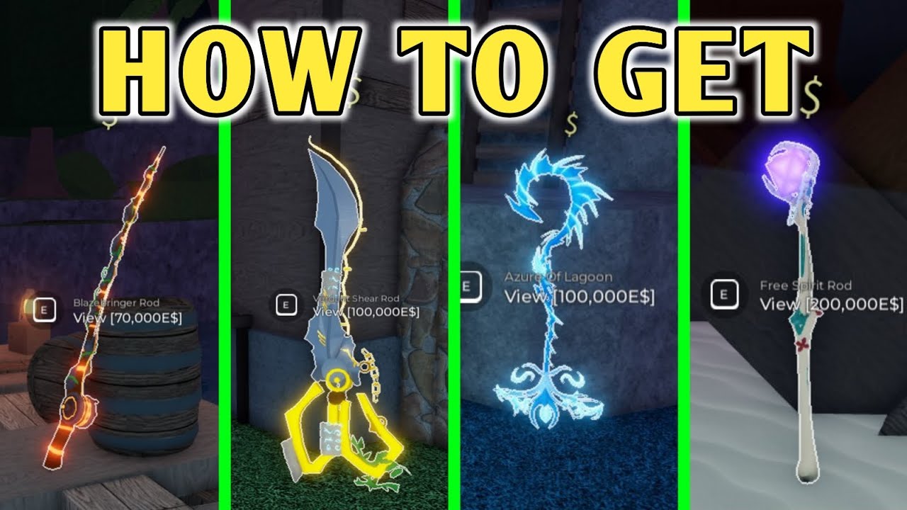 How To Get All New Rods In 2nd Sea Update In Fisch Roblox | All New Rod ...