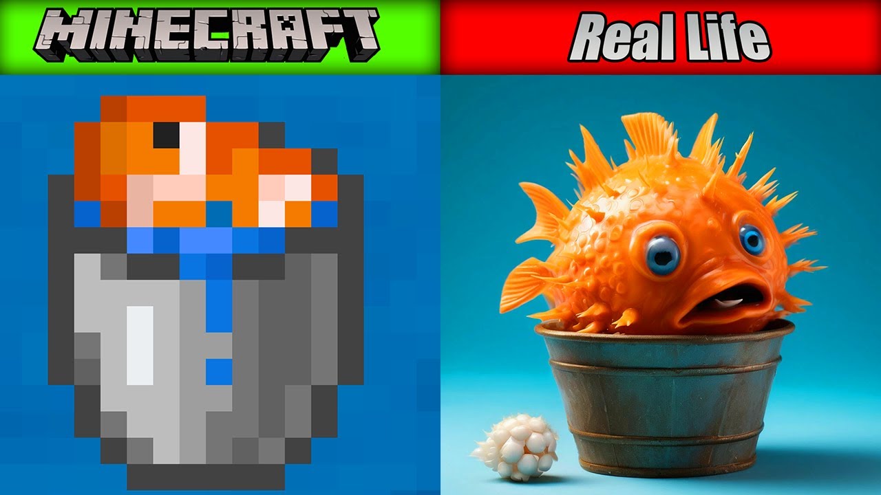ALL UNUSUAL MINECRAFT MOBS VS REAL LIFE 4K HYPER REALISTIC - YouTube