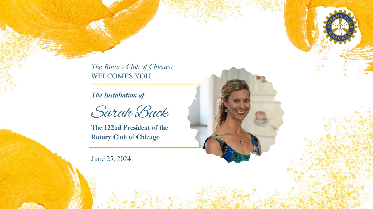 Sarah Buck - 122nd President Installation - YouTube
