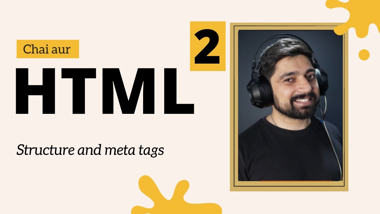 Core structure of HTML and Meta tags | Hindi - YouTube