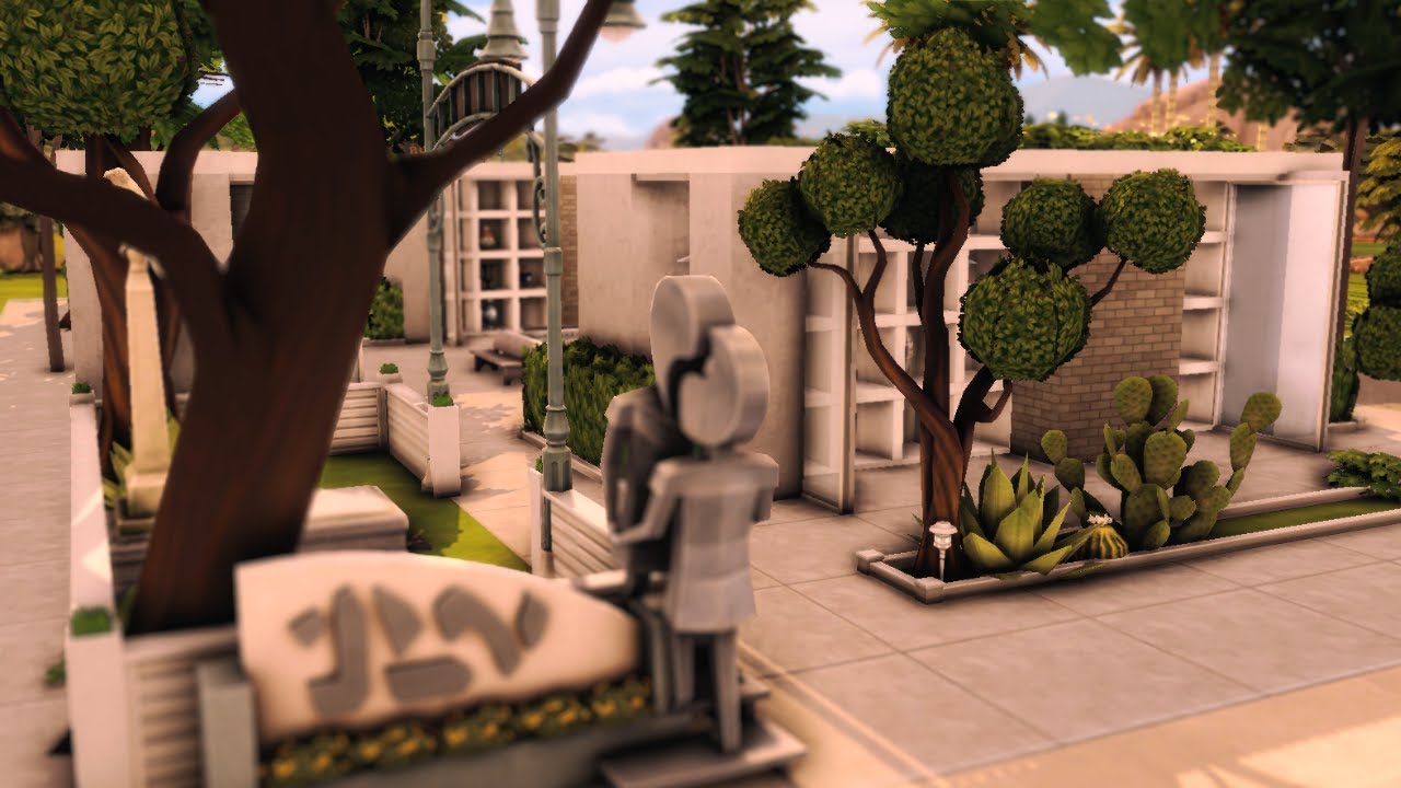 COLUMBARIUM CEMETERY | NO CC | The Sims 4 Speed Build - YouTube
