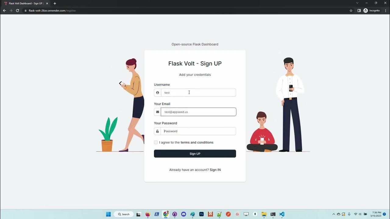 Flask & Bootstrap 5 - Go LIVE and Docker Set UP | Volt Design - YouTube