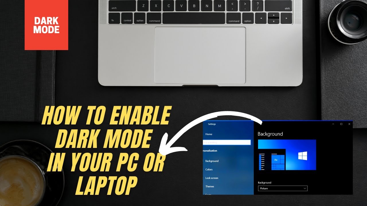 how to enable dark mode on pc windows 10||how to enable dark mode in ...