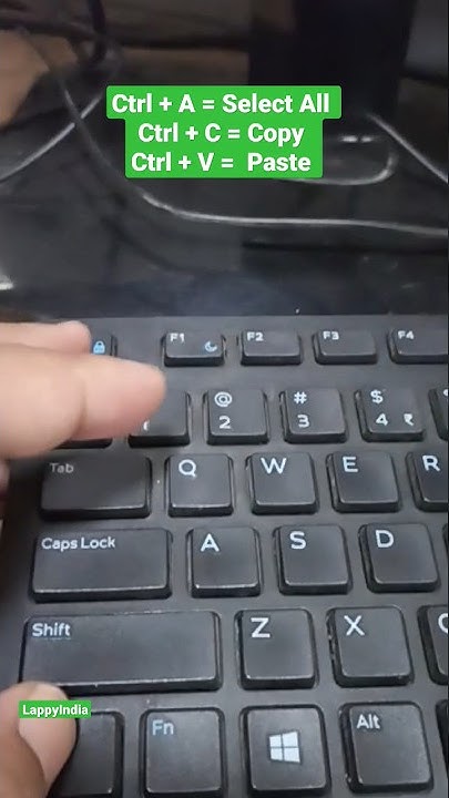 Shortcut Keys to ctrl copy paste Select all #keyboard #shorts #ytshorts #laptop #desktop #howto ...