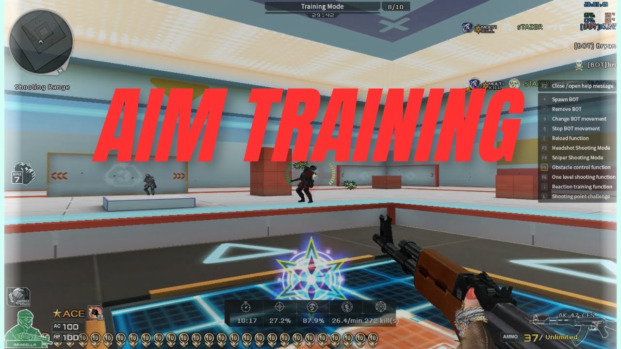 CF WEST - ASMR AIM TRAINING - YouTube