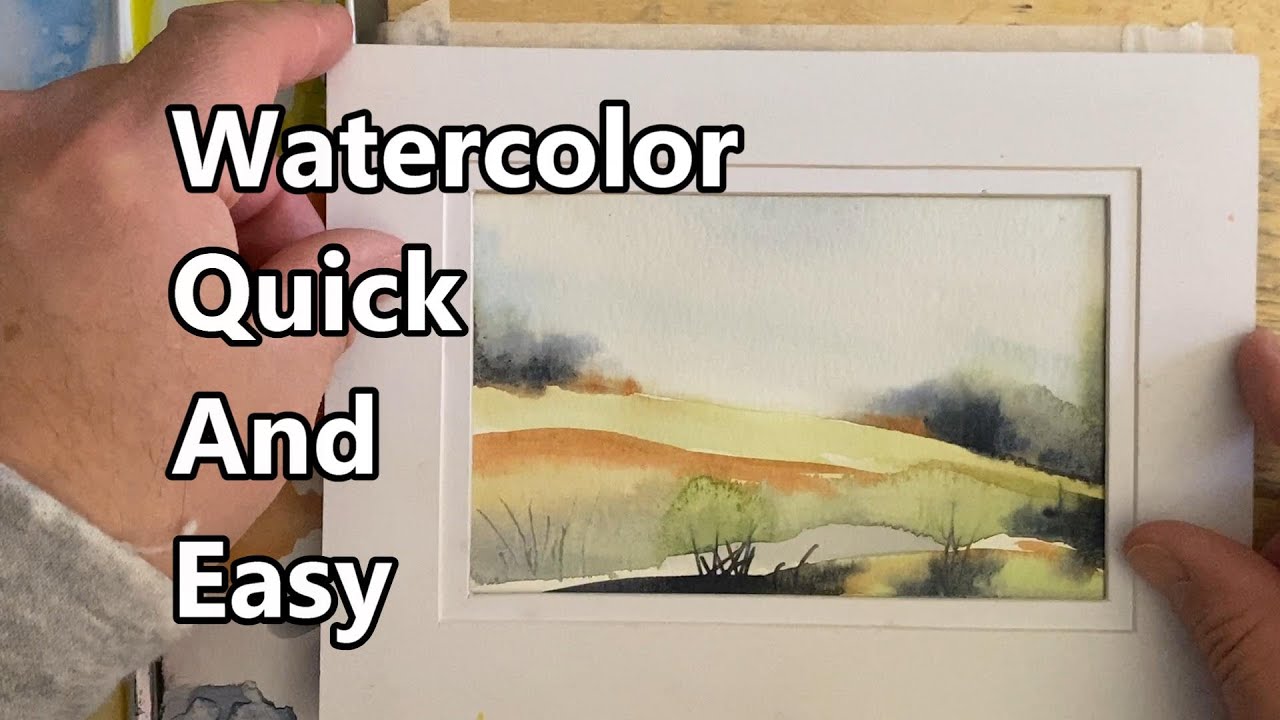 How To Paint A Watercolor Landscape, Watercolor Painting For Beginners ...